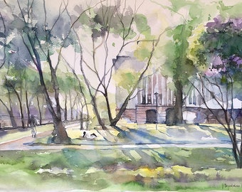 Wet watercolor | Etsy