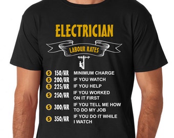 Electrician t shirt | Etsy
