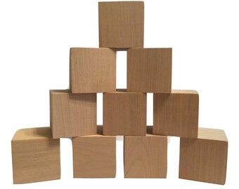 Natural wood blocks | Etsy