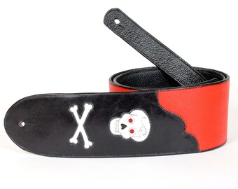 Skull guitar strap | Etsy