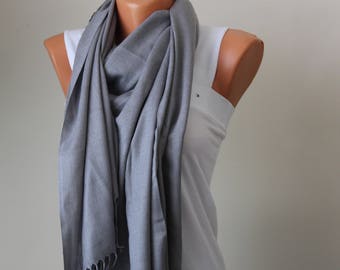 Silver pashmina | Etsy