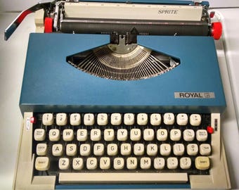 Teal typewriter | Etsy