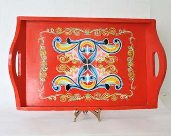 Norwegian rosemaling | Etsy