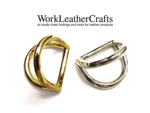 2pcs 24x20.5mm ZINC alloy double D-ring for push gate hook