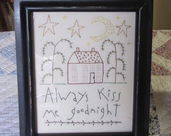 Primitive stitchery | Etsy