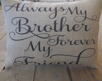 Brother pillow | Etsy