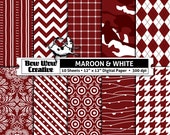 Print templates digital scrapbook papers and by BowWowCreative