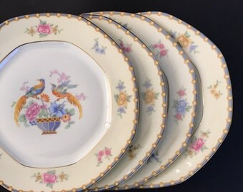 Antique Spode China-Dinner Plates-Set of by MerrilyVerilyVintage