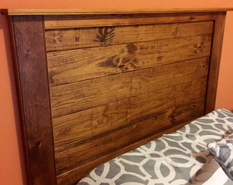 Rustic headboard | Etsy