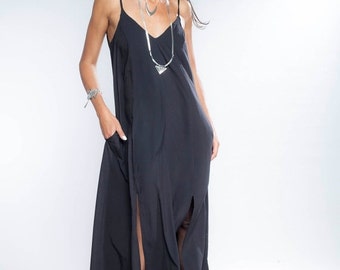 Double slit dress | Etsy