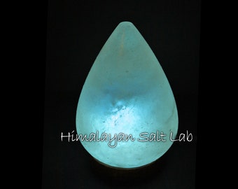 Natural Glacier Crystal™ blue LED Himalayan salt lamp