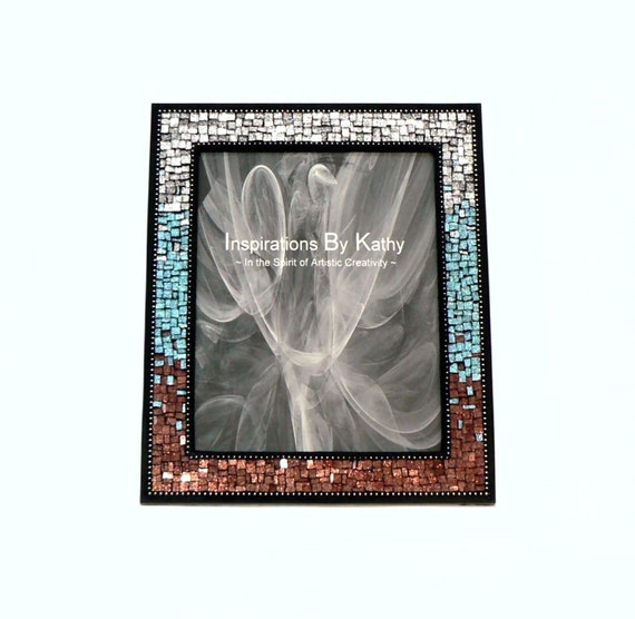 8x10 Picture Frame Mosaic Picture Frame Blue Picture