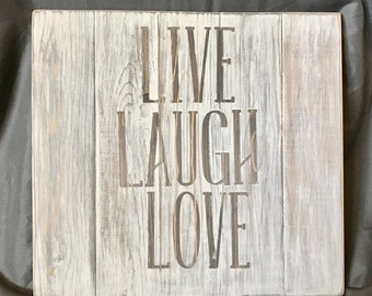 Live laugh love sign | Etsy