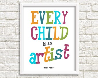 Every child is an artist | Etsy