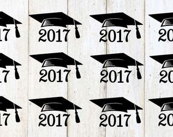Graduation cap decal | Etsy
