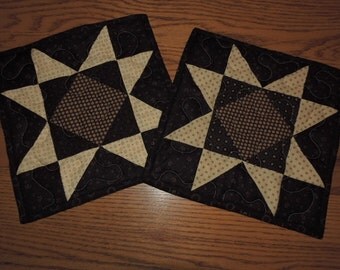 Patchwork potholders | Etsy