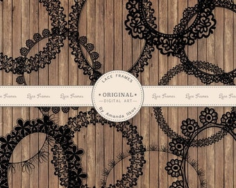 CHRISTMAS SALE Professional Rose Lace Borders in by AmandaIlkov