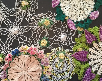 Colored doilies | Etsy