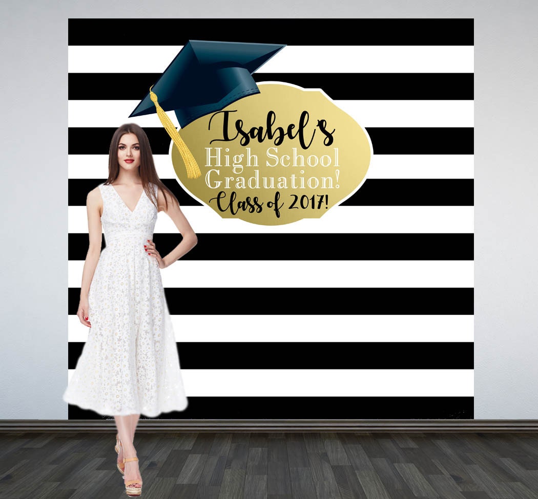 Graduation Photo Backdrop Personalized Photo Backdrop Class