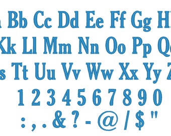 Mini embroidery font | Etsy