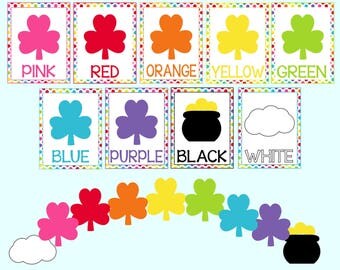 Color flash cards | Etsy