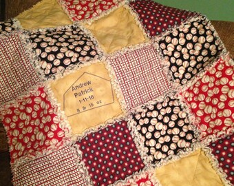 Baseball rag quilt | Etsy