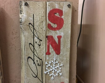 Repurposed wood sign | Etsy