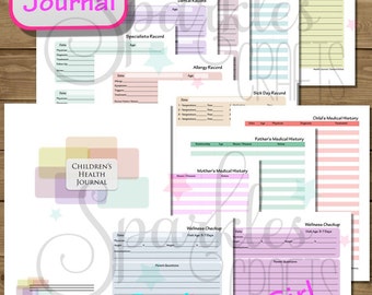 Medical and Health Printables A5 Size Half Sheet Doctor Log