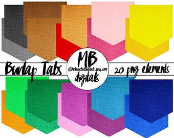 Burlap clip art | Etsy