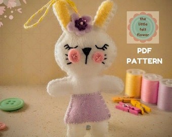 Felt bunny pattern | Etsy
