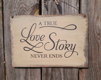 Love story never end | Etsy