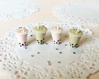 Bubble tea charm | Etsy