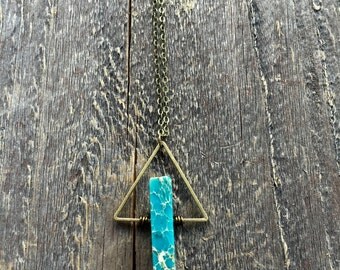 Unique Jewelry made with geometrics and by IntothePinesJewelry