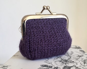 Knitted coin purse | Etsy