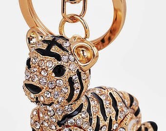 Rhinestone tiger | Etsy