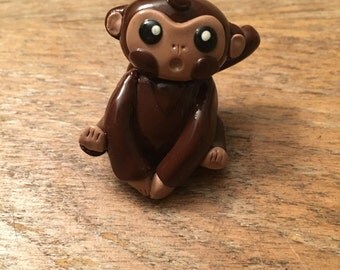 Polymer clay monkey | Etsy