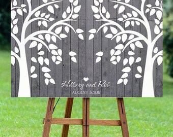 Tree guest book | Etsy