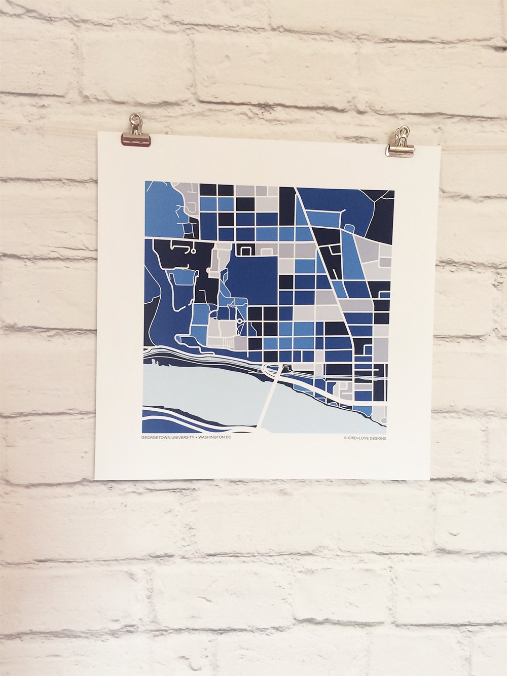 Georgetown University Map Print