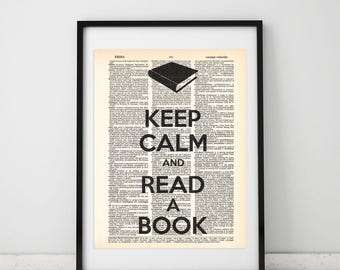 Keep calm and read | Etsy