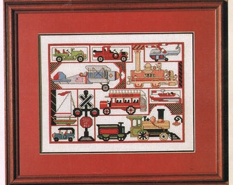 Train cross stitch | Etsy