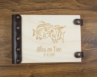 Fish guest book | Etsy