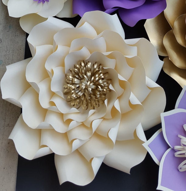 Paper flower template paper flower pattern DIY paper flower