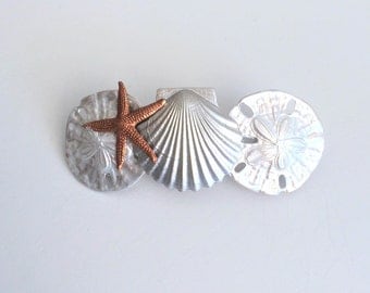 Seashell hair clip | Etsy