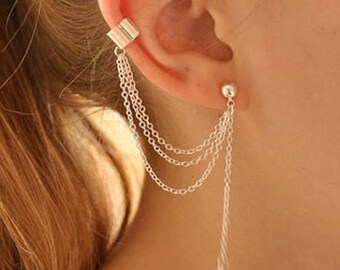 Long ear cuff | Etsy