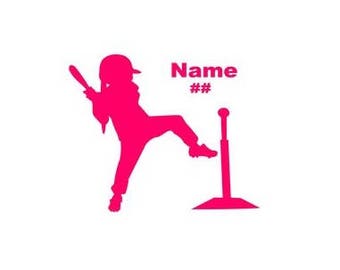 T ball decal | Etsy