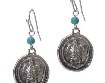 Turtle earrings | Etsy