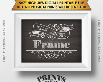 Sign our photo frame | Etsy