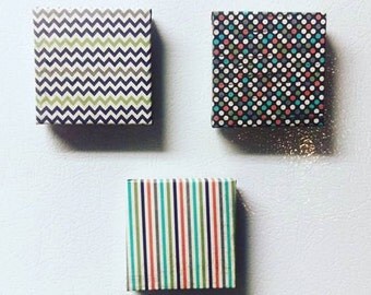 Mini canvas magnet | Etsy