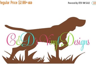 Hunting dog decal | Etsy