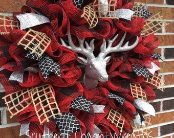 Buffalo check wreath | Etsy